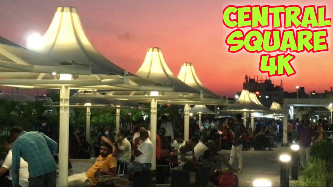 CENTRAL SQUARE CHENNAI AT EVENING - NIGHT VIEW - 4K - YouTube