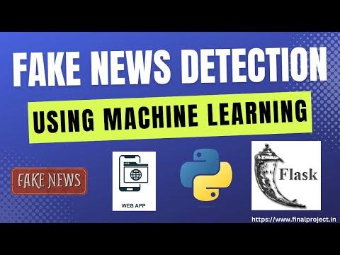 Full Stack Fake News Detection Project Using Machine Learning - YouTube