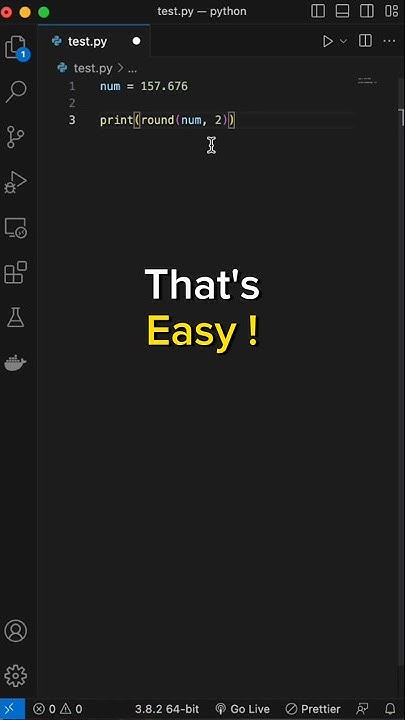 Python ROUNDING Trick!! #python #programming #coding - YouTube