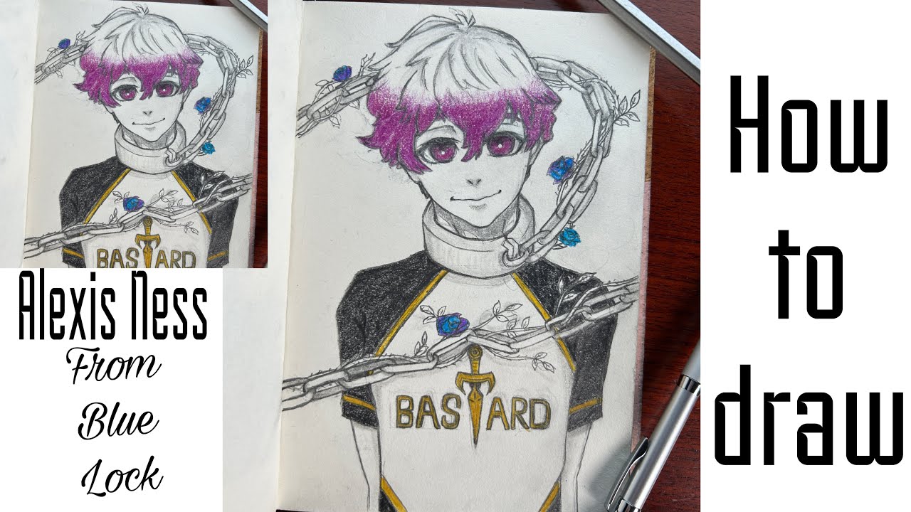 How to draw Alexis Ness from Blue Lock | Blue Lock anime drawing step ...