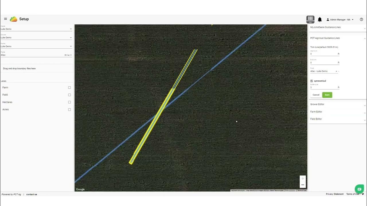 Create Buffers Around Guidance Lines - YouTube