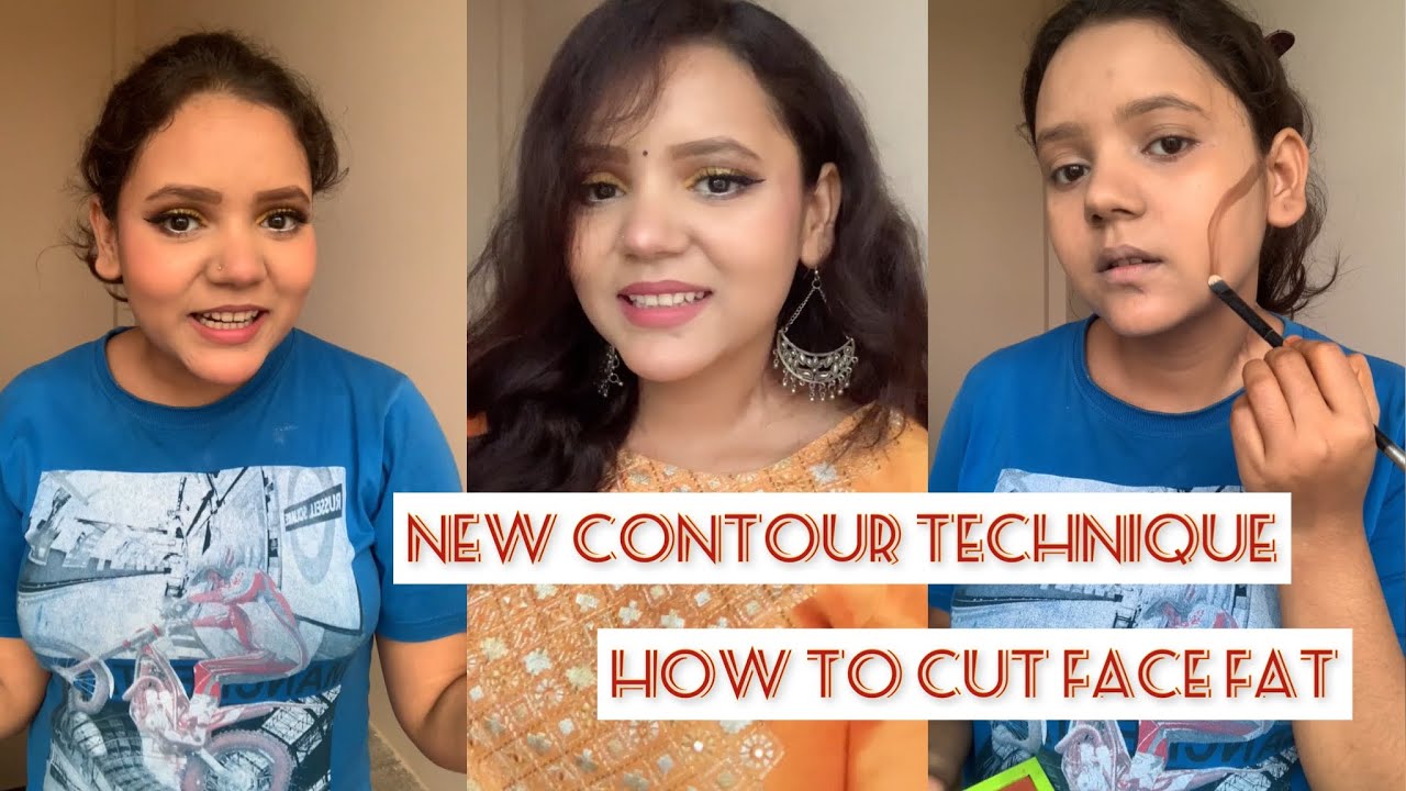 How to contour || beginners || how to cut face fat || face ko patla ...