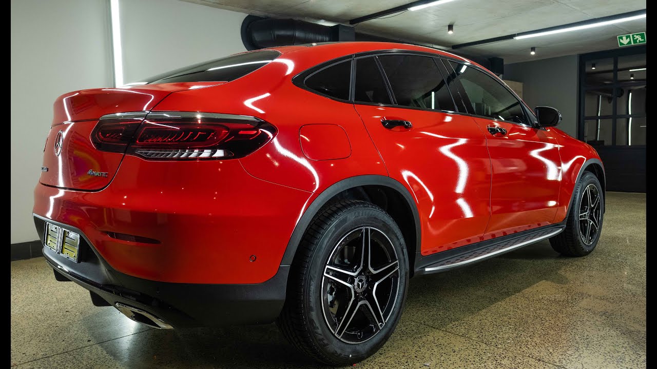 Mercedes Benz GLC wrapped in Maranello Red - YouTube