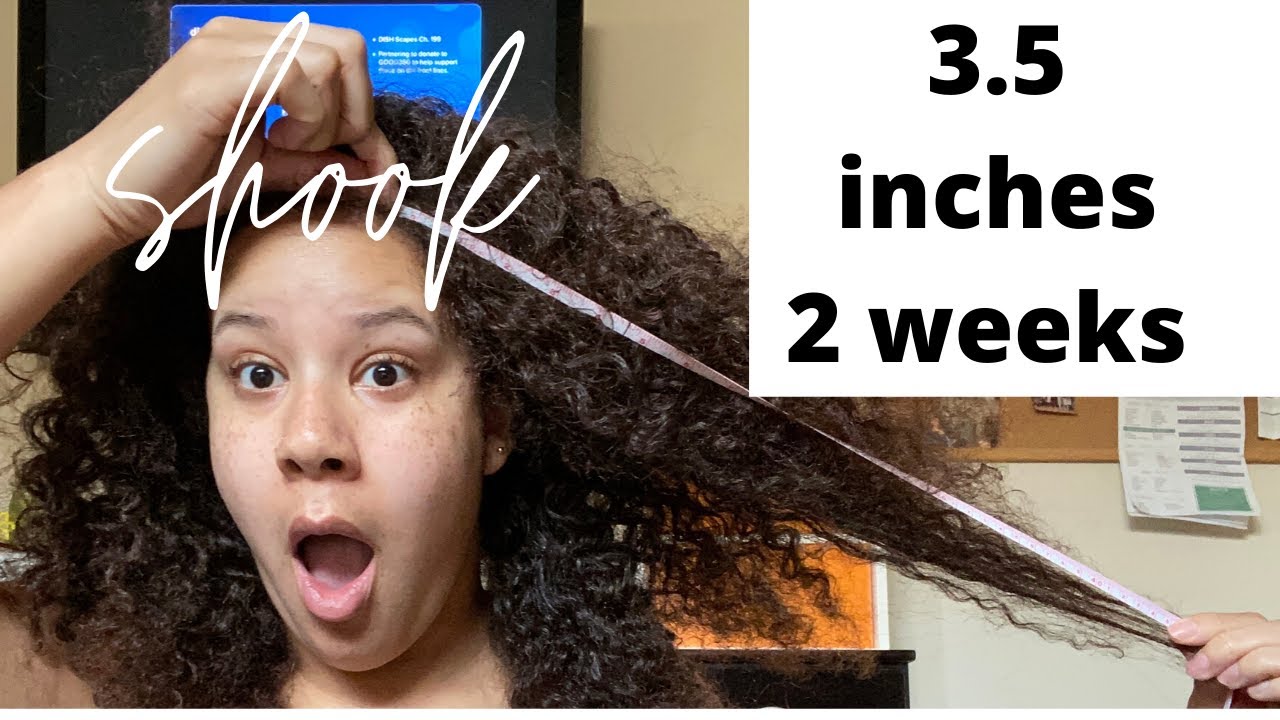 My Hair GREW 3.5 INCHES in only 2 WEEKS !!! | Black hair growth fast ...