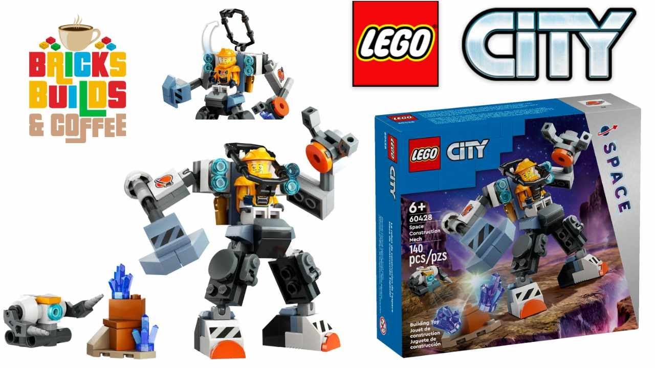 Lego City 60428 Space Construction Mech Speed Build Review - YouTube