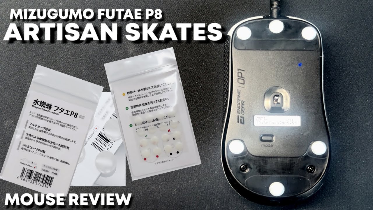 Artisan MIZUGUMO FUTAE P8 Mouse Skates + Review & Unboxing (Best Mouse ...