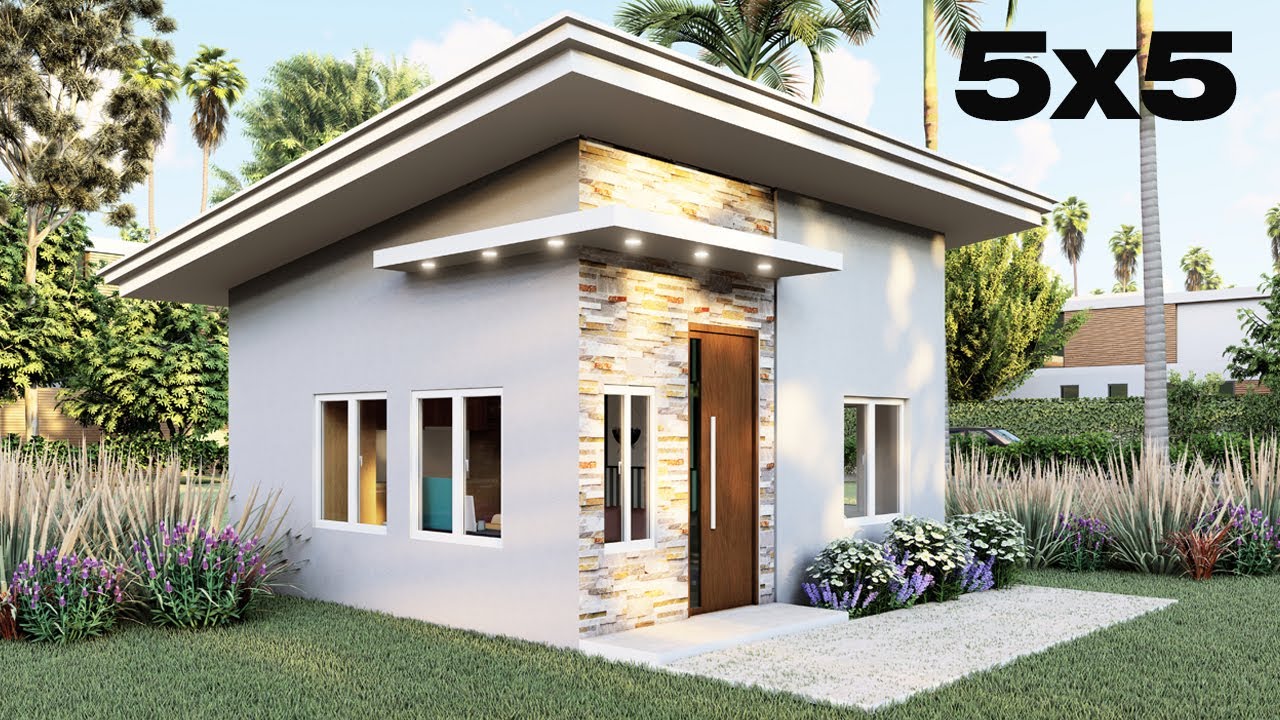 HERMOSA CASA MODERNA DE 5X5 METROS - YouTube