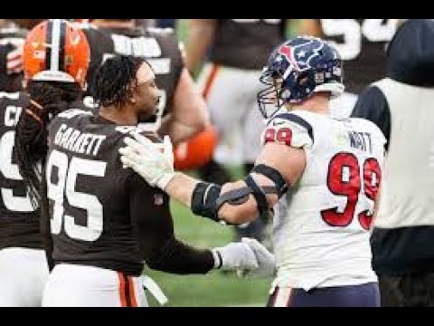 WWE 2K23 Myles Garrett Vs JJ Watt No Ring Out Dream Match - YouTube