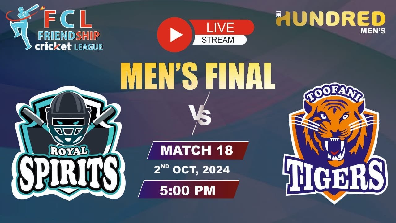LIVE : MEN'S FINAL 2 - ROYAL SPIRITS VS TOOFANI TIGERS - YouTube