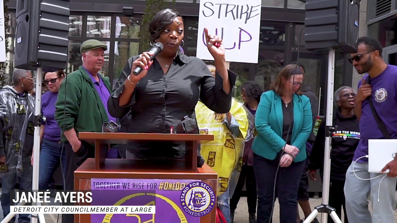 Downtown Detroit security officers strike over unfair labor practices ...
