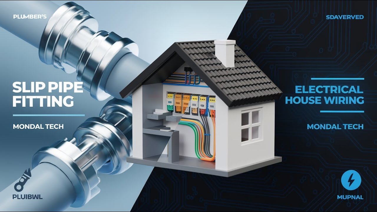 "How to Install Slip Pipe Fitting in Electrical House Wiring | Step-by ...