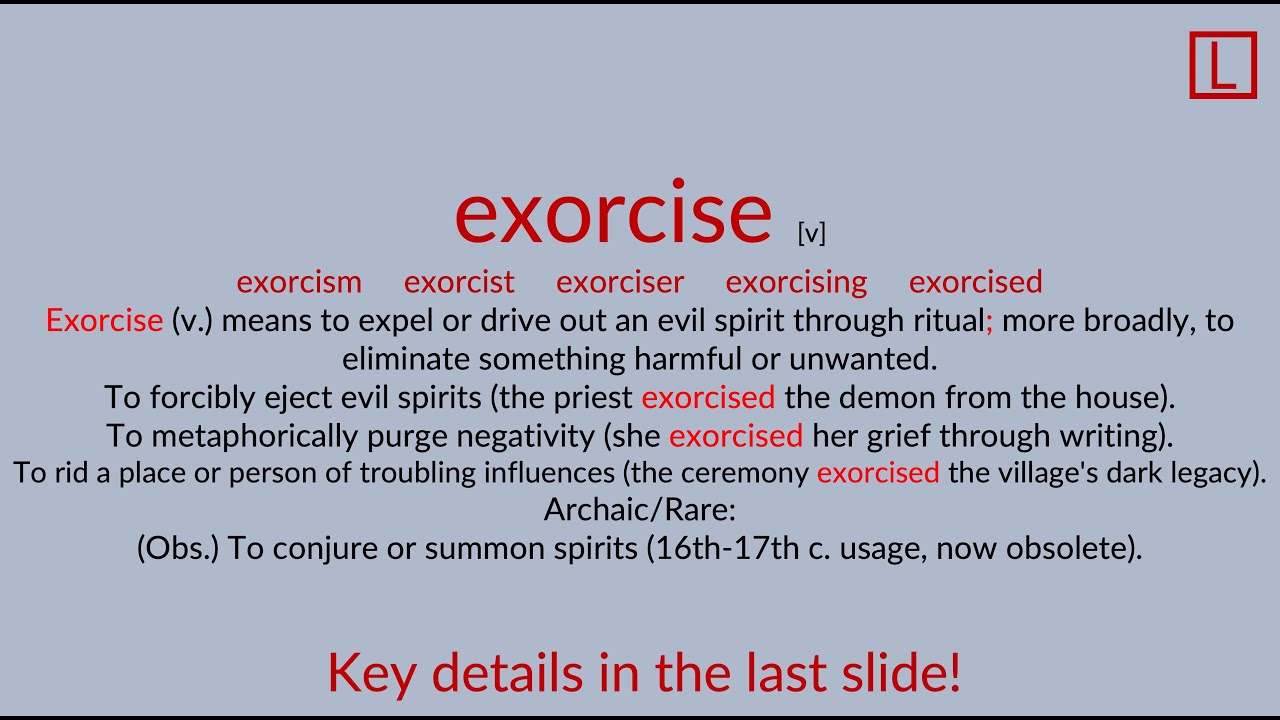 exorcise - YouTube