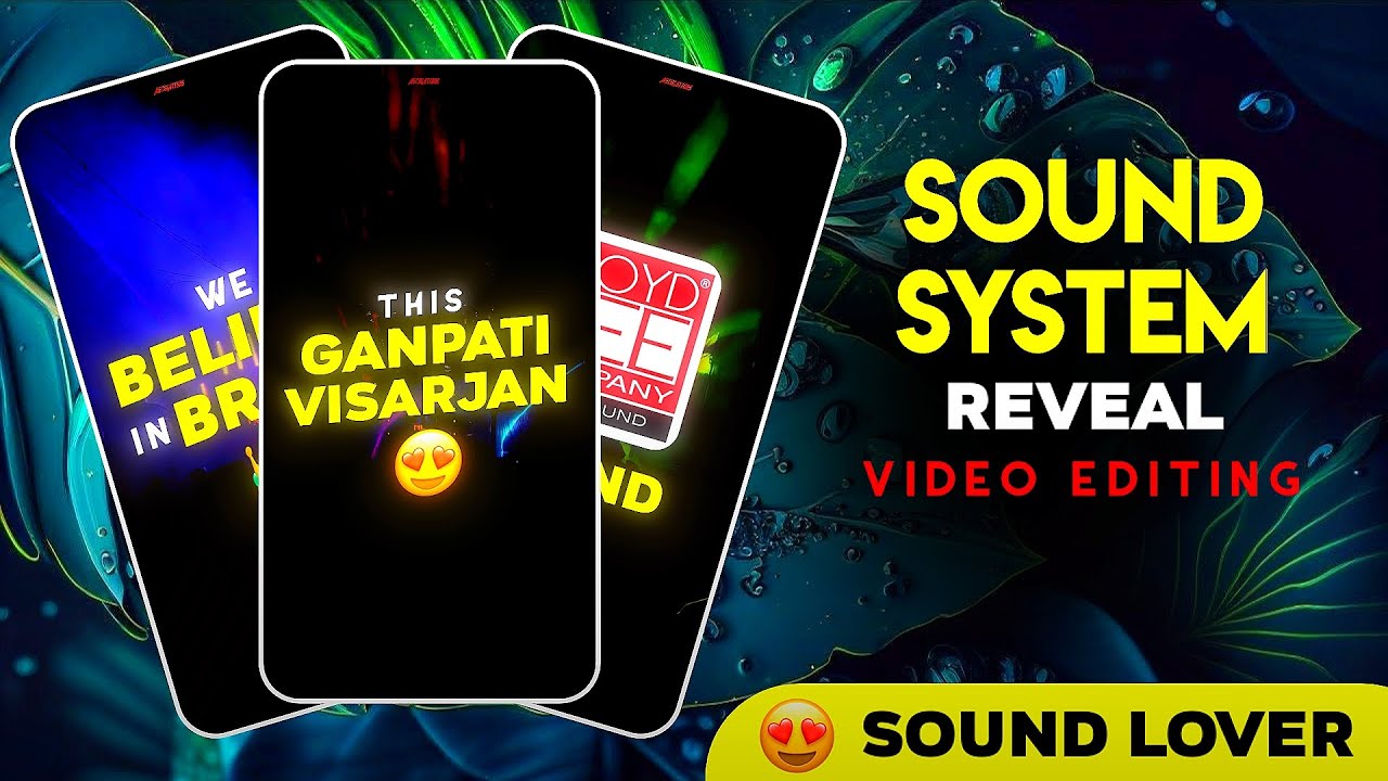 Ganpati Visarjan Sound System Video Editing | We Believe In Brand ...