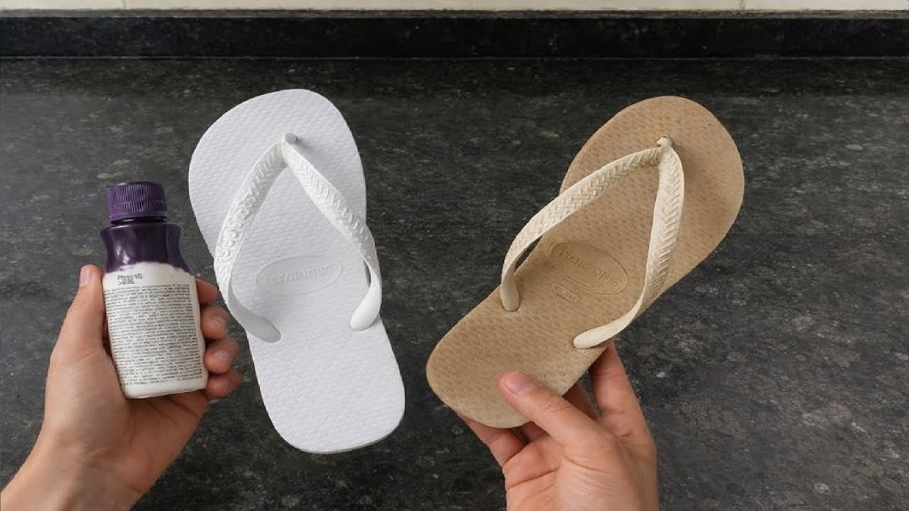 MORRIA E NÃO SABIA: Como deixar CHINELO e TÊNIS sujo e encardido ...