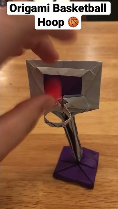 Origami Basketball Hoop 🏀 | By JeremyShafer | #shorts - YouTube