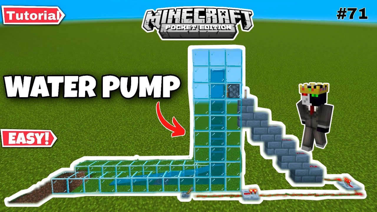 🤩HOW TO MAKE WATER PUMP IN MINECRAFT 🤩(Hindi) - YouTube