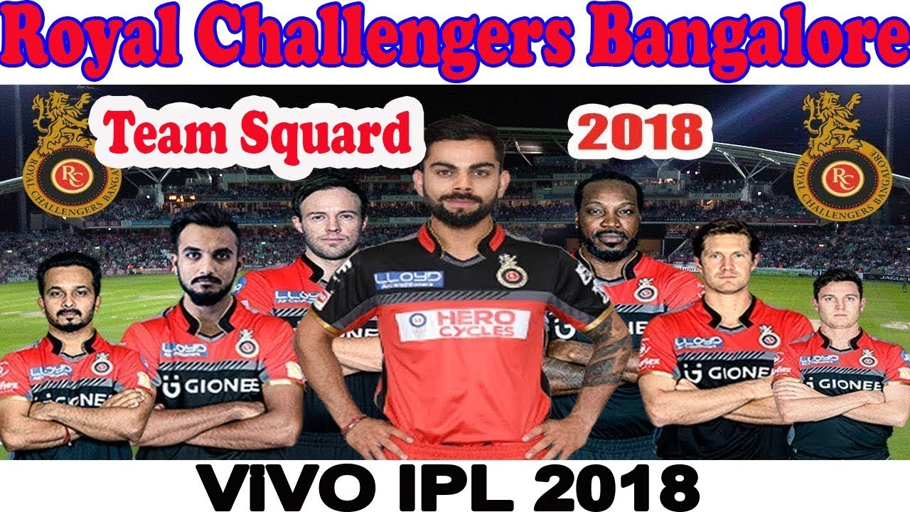 IPL 2018 | Royal Challengers Bangalore Tam Squad 2018 | IPL 2018 Full ...