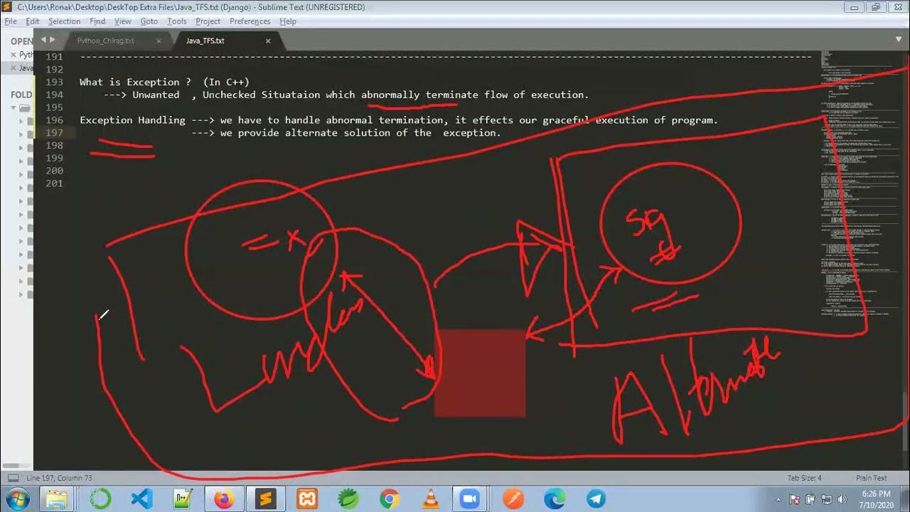 Core Java - 10 . Basic of Exception Handling + JVM Execution Process to get Exception on Console ...