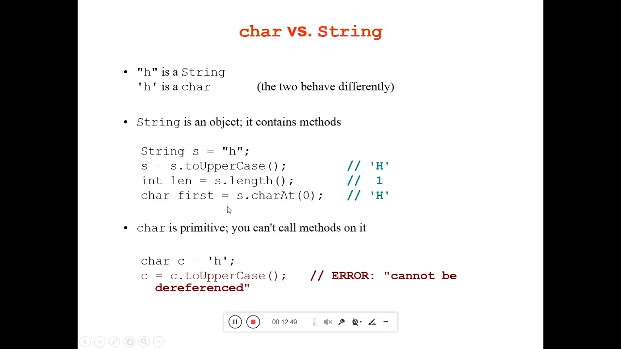 4 6 Char Vs String YouTube 4 6 Char Vs String YouTube