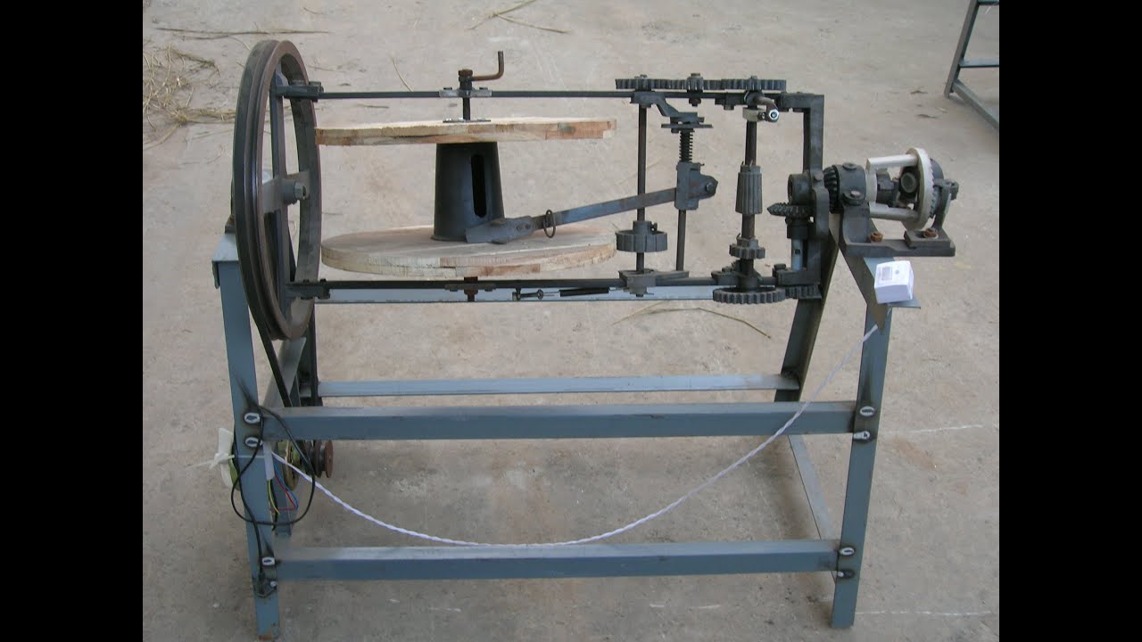 Good quality Rice straw rope making machine / rope making machine ...