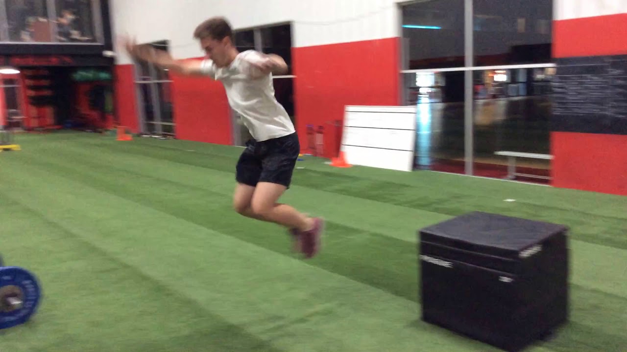 Altitude Drop to Lateral Broad Jump - YouTube