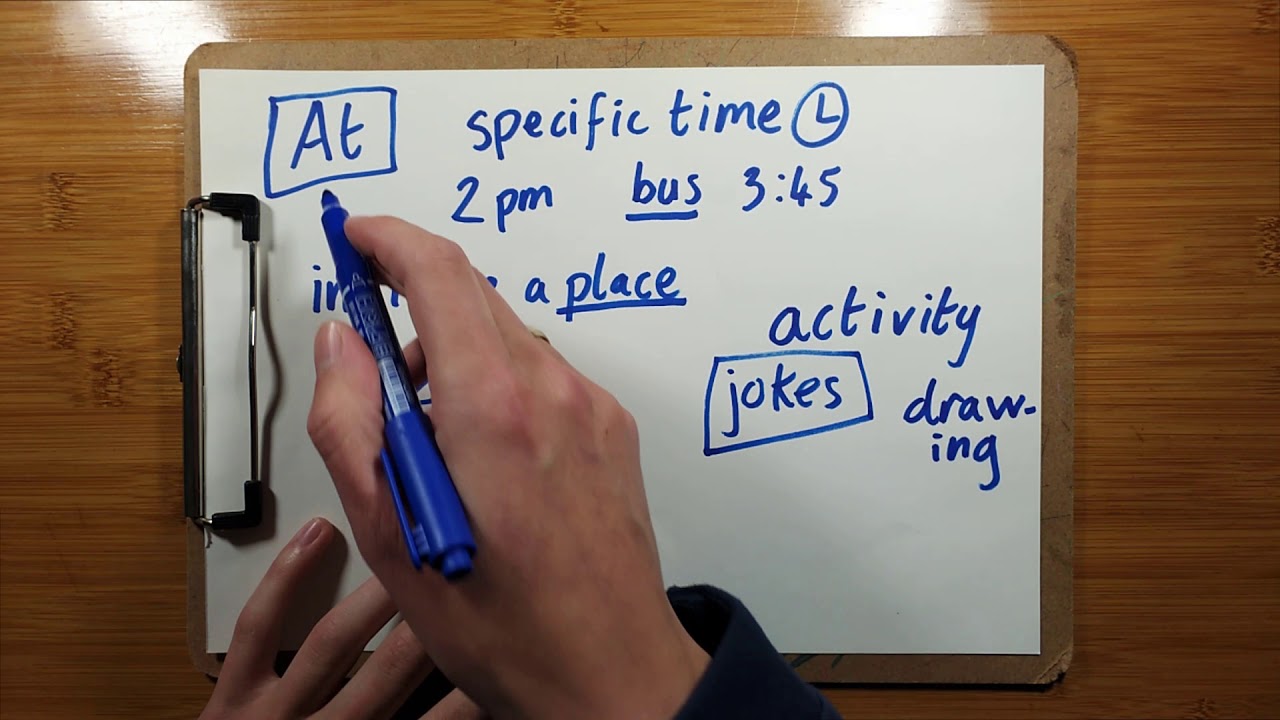At - Prepositions - English Grammar - YouTube