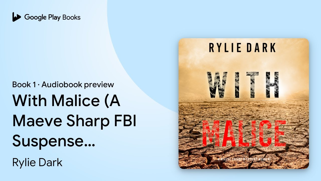 With Malice (A Maeve Sharp FBI Suspense… Book 1 by Rylie Dark ...
