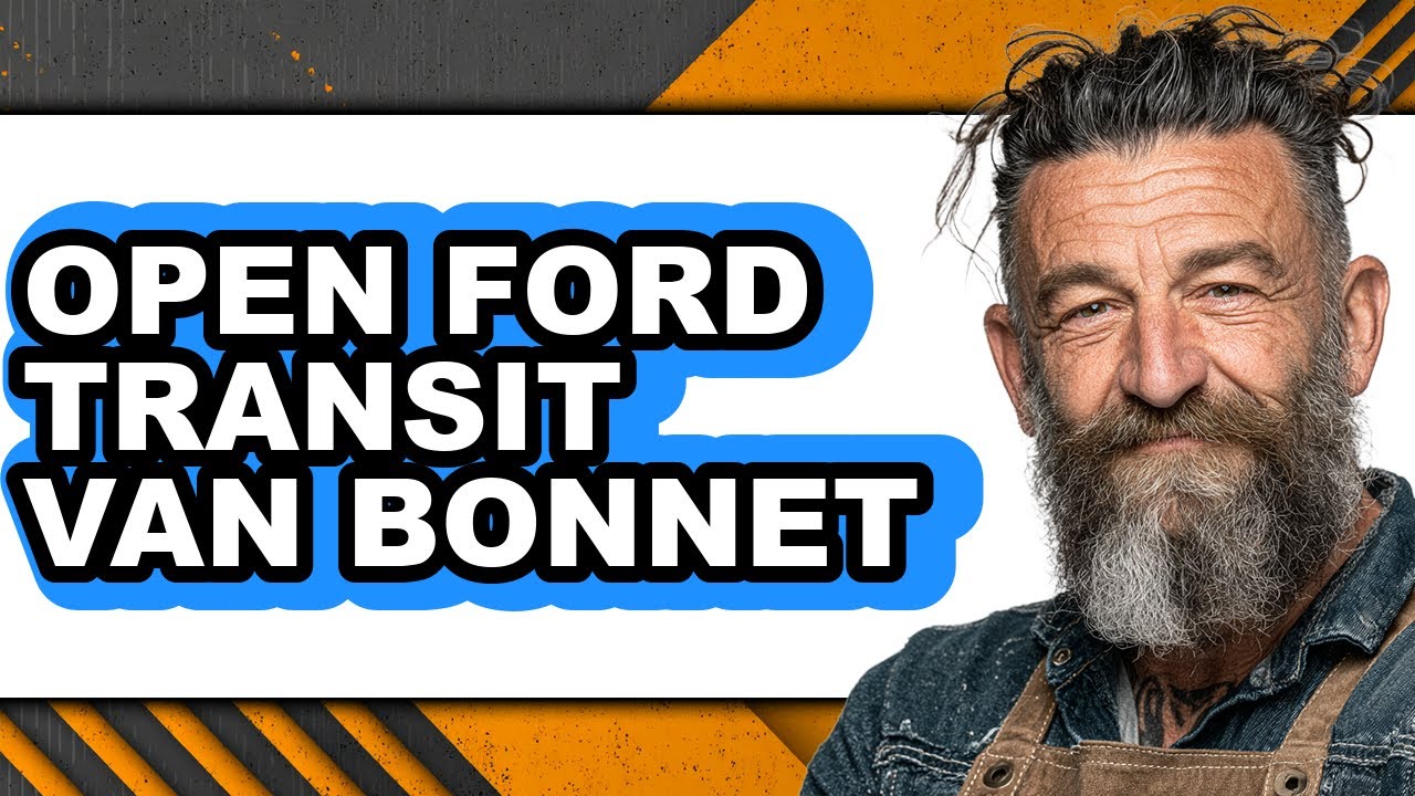 How To Open Ford Transit Van Bonnet - Step By Step - YouTube