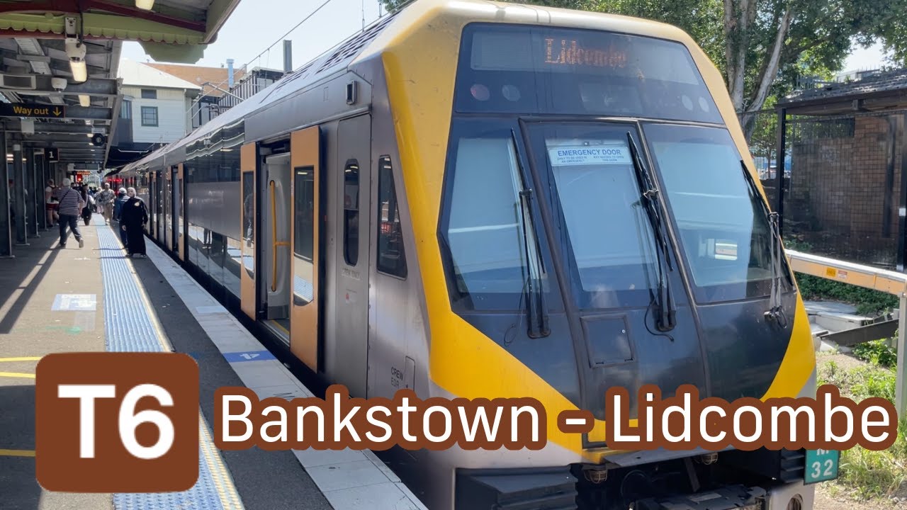 Sydney Trains T6 Bankstown-Lidcombe FULL JOURNEY side POV - YouTube