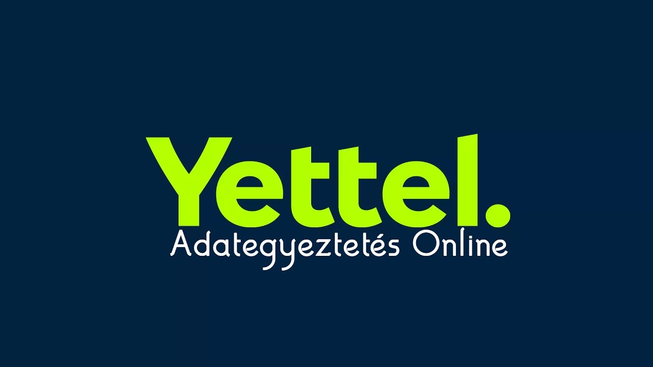 Yettel (telenor) Adategyeztetés Online 2022 - YouTube