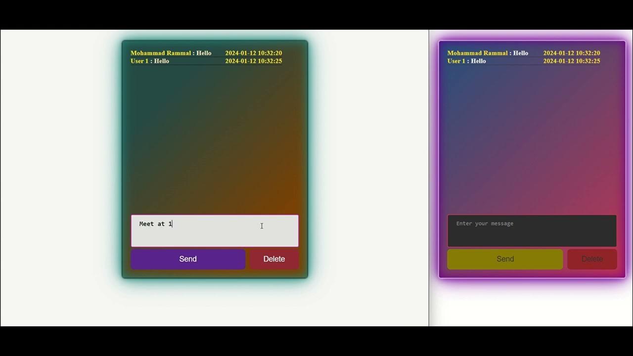 Multi-Chat application - YouTube