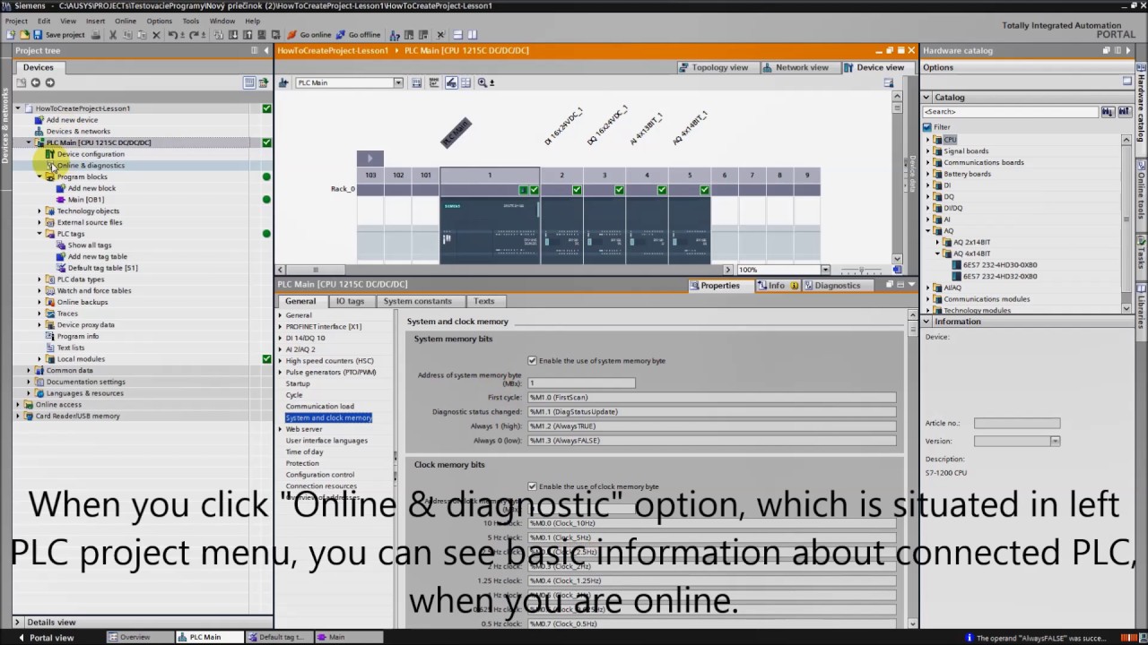 Plc Programming Tutorial Tia Portal 1 How To Create Project Part 3