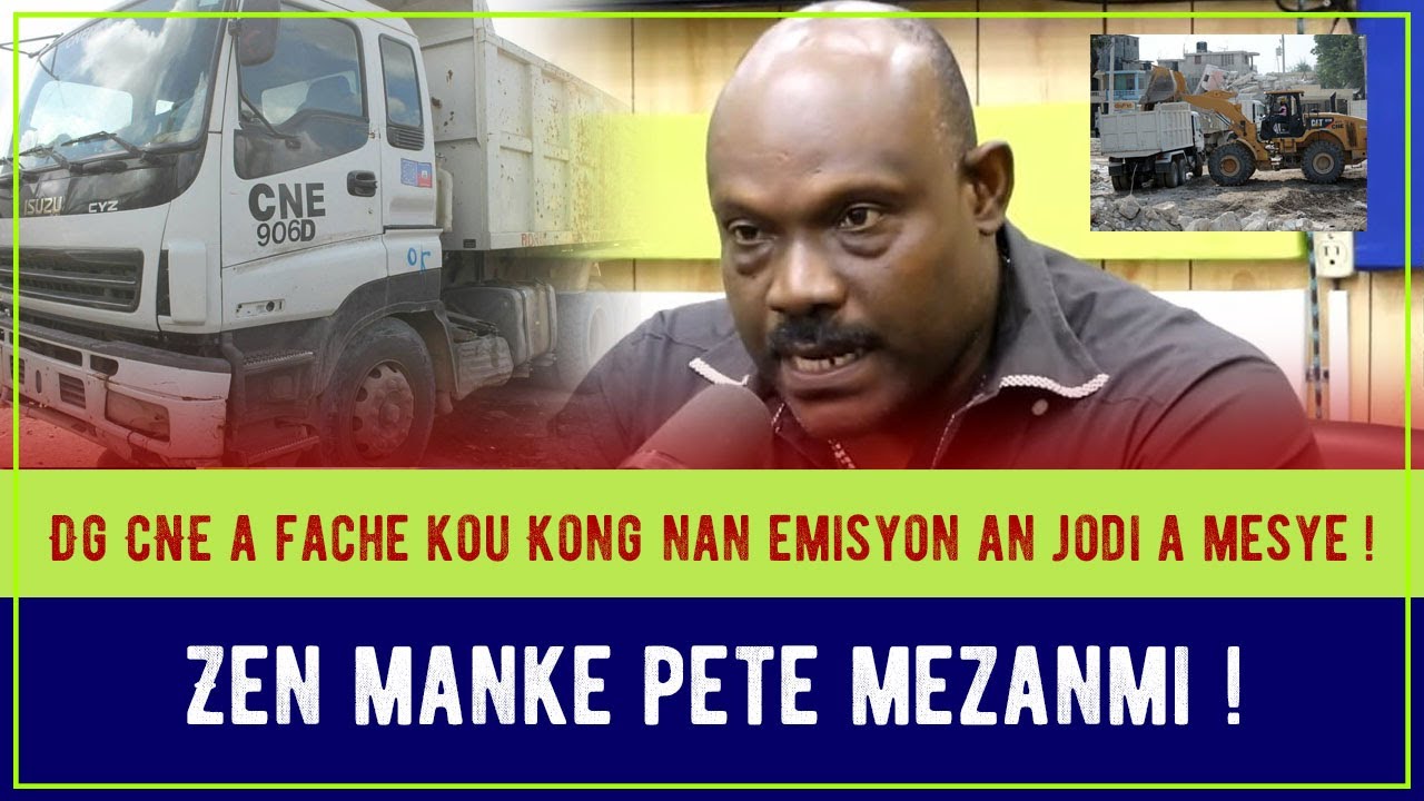 DG CNE A FACHE KOU KONG NAN EMISYON AN JODI A MESYE ! - YouTube