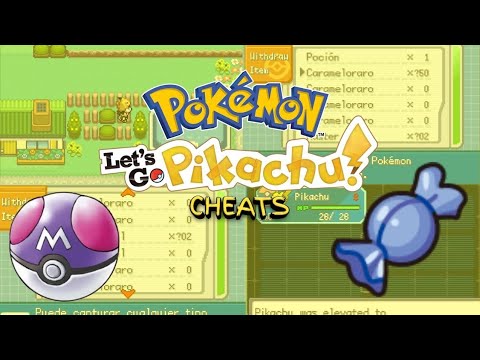 Pokemon Let's Go Pikachu Gba Cheats code rare candy, master ball,catch ...
