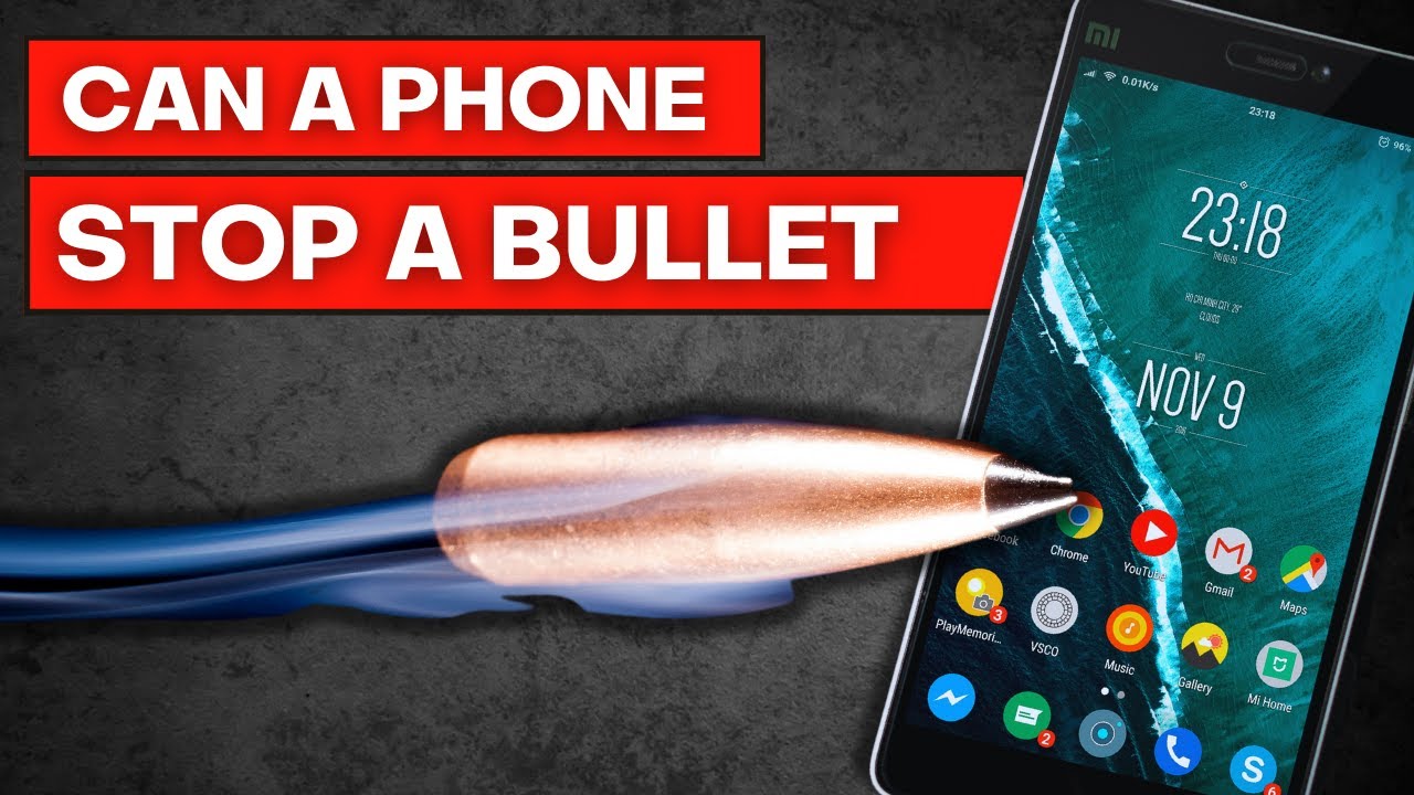 Can A Phone Stop A Bullet? - YouTube