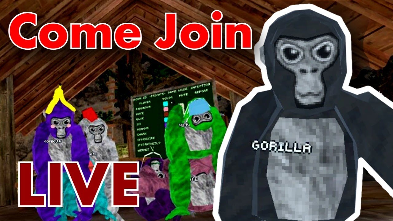 Gorilla Tag *LIVE* Only Funny Monkeys Allowed!! - YouTube