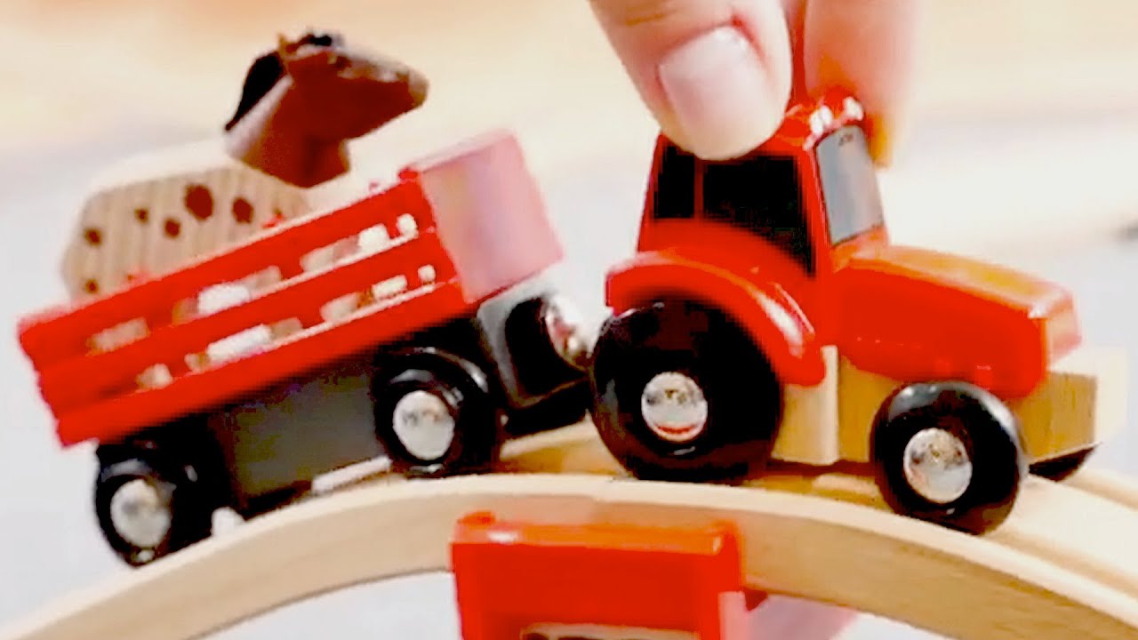 Tractores infantiles - Trenes y coches - Carritos para niños - YouTube