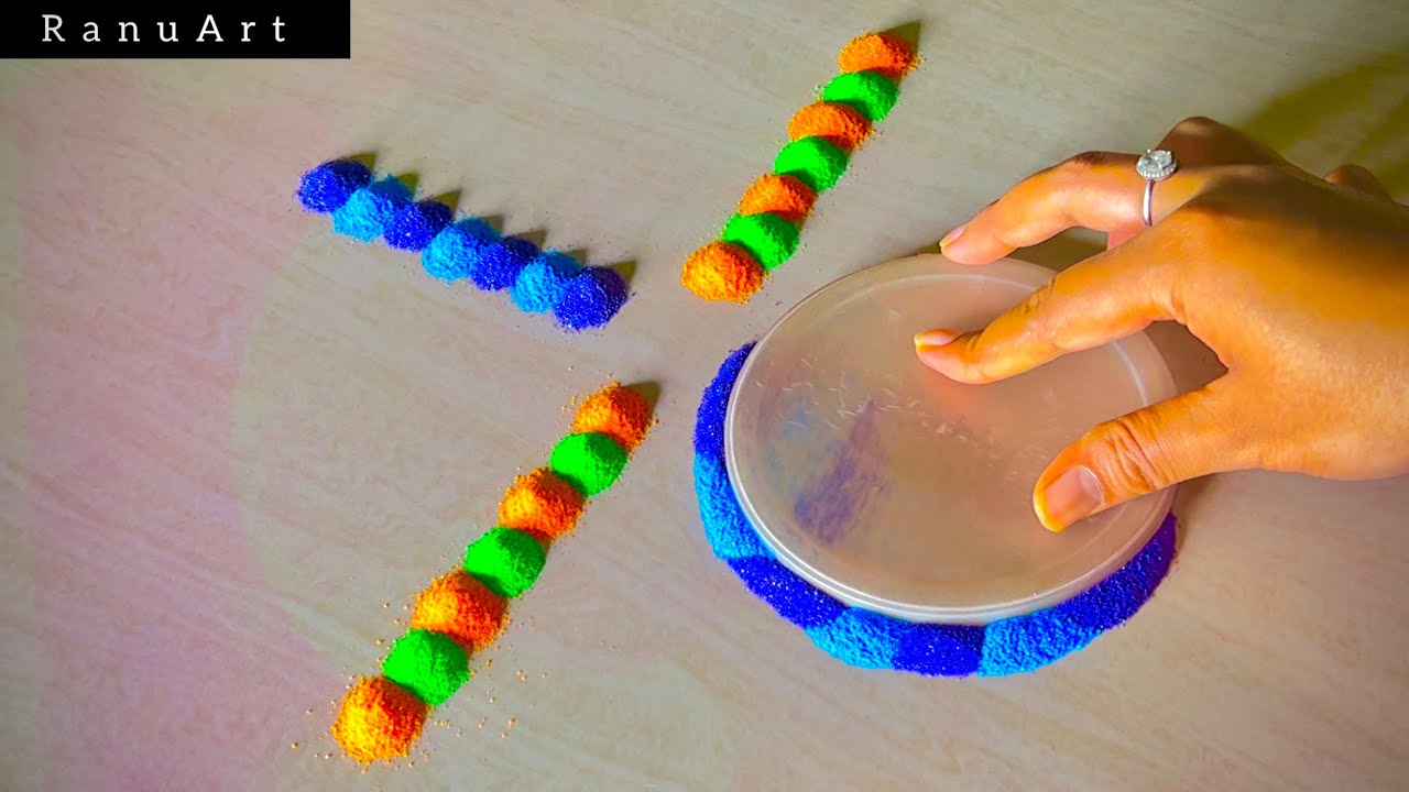 Simple Rangoli | Diwali Rangoli Designs | Navratri Rangoli designs ...