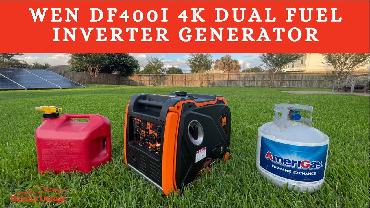 WEN DF400i Super Quiet 4000-Watt Dual Fuel RV-Ready Portable Inverter ...