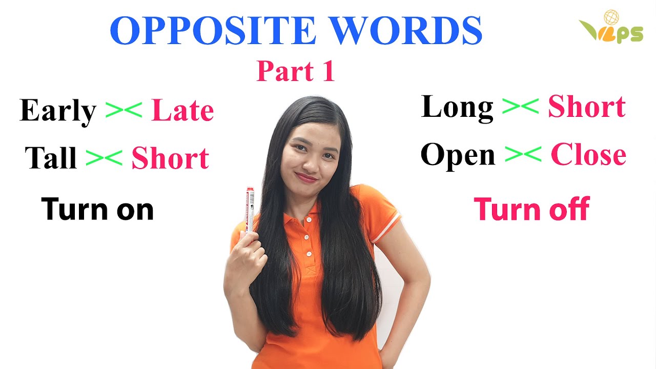 Opposite Words part 1 - YouTube