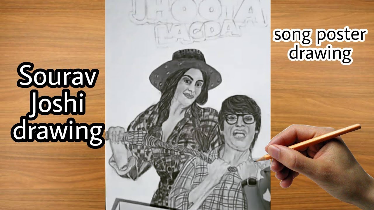 jhoota lagda poster drawing 🥰/ @souravjvlogs drawing - YouTube