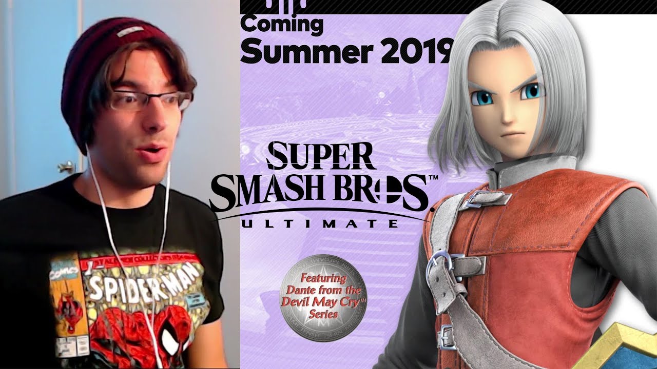 Super Smash Bros Ultimate - The Hero Gameplay Direct Reaction and ...
