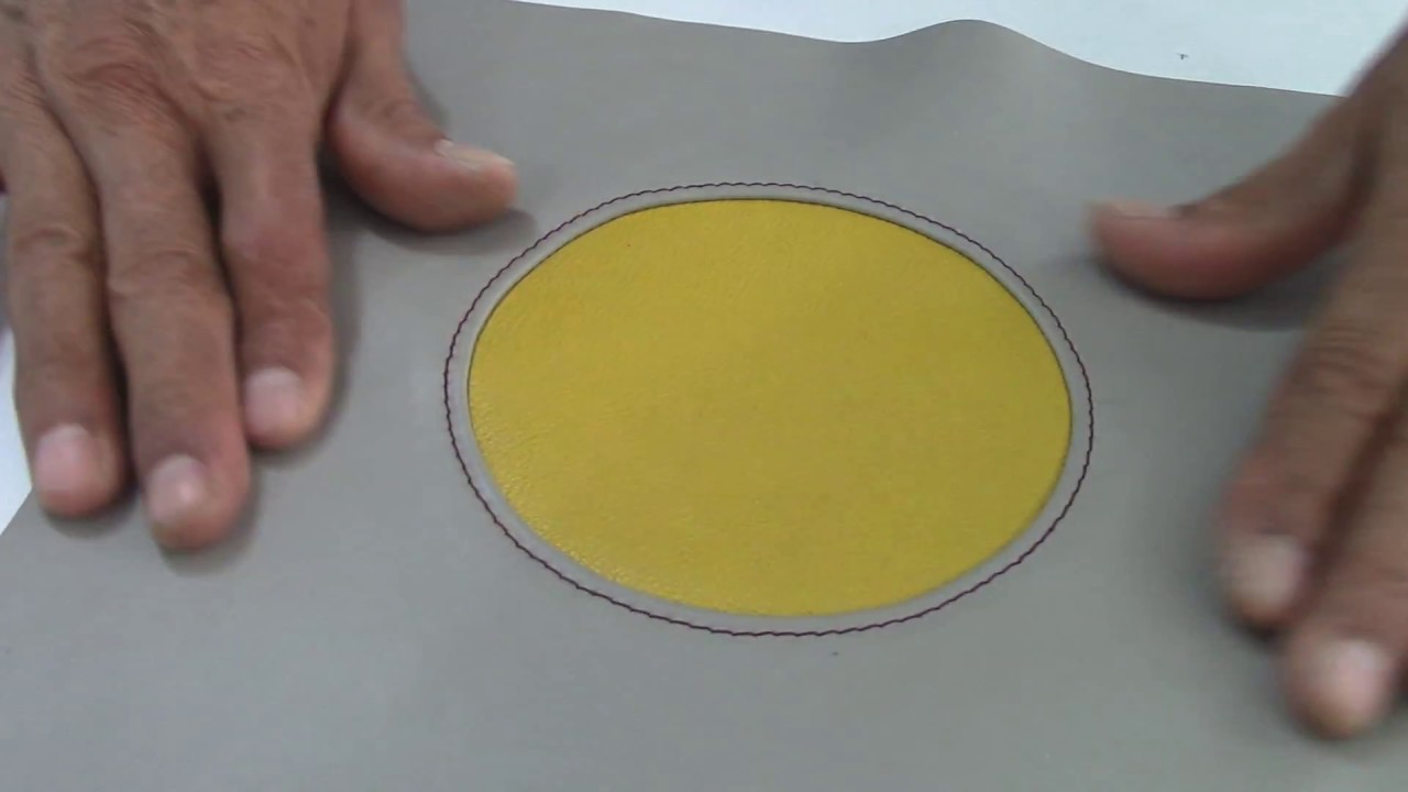 How to Sew a Circular Insert - Car Upholstery - YouTube
