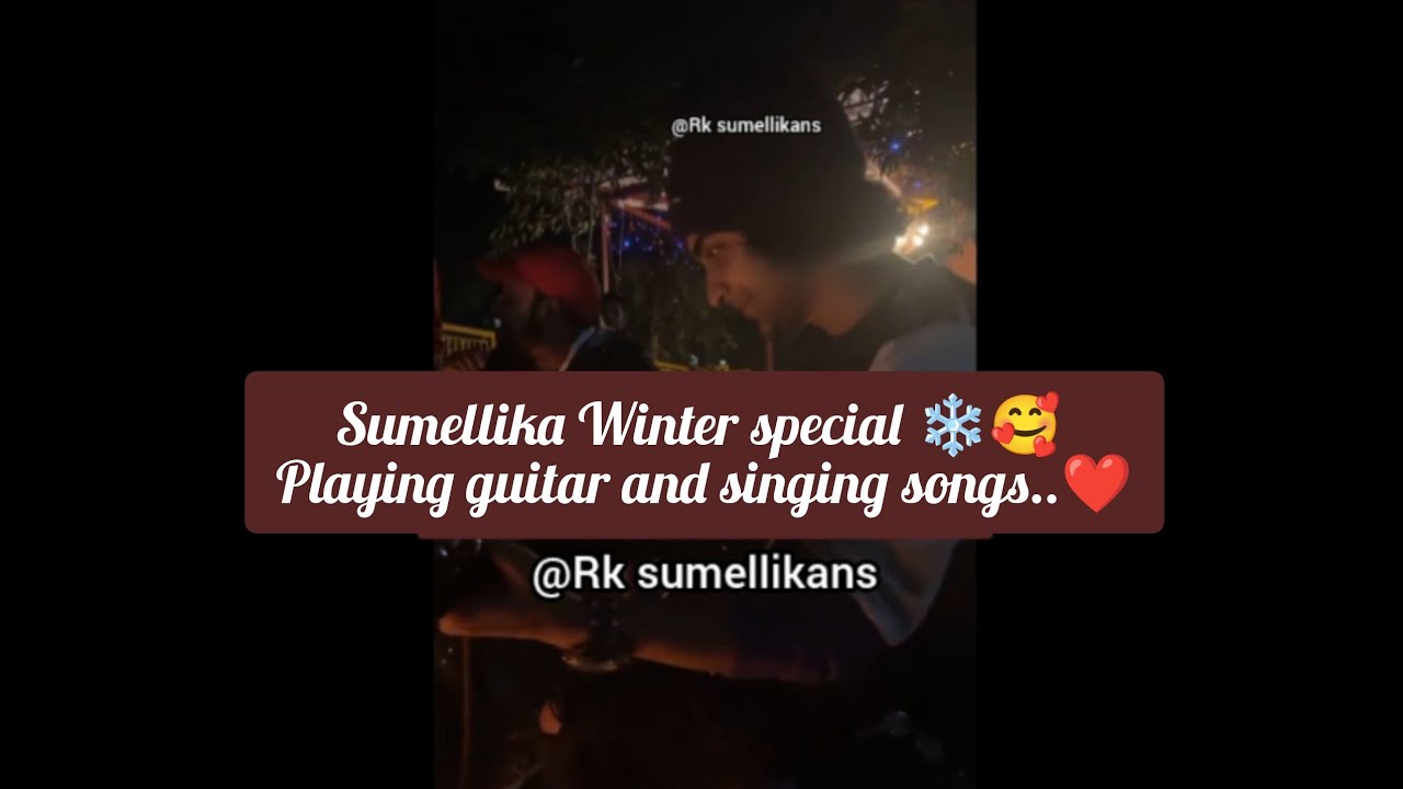 Sumellika Winter special ️🥰 Playing guitar 🎸 ️ #sumellikans #sumellika ...