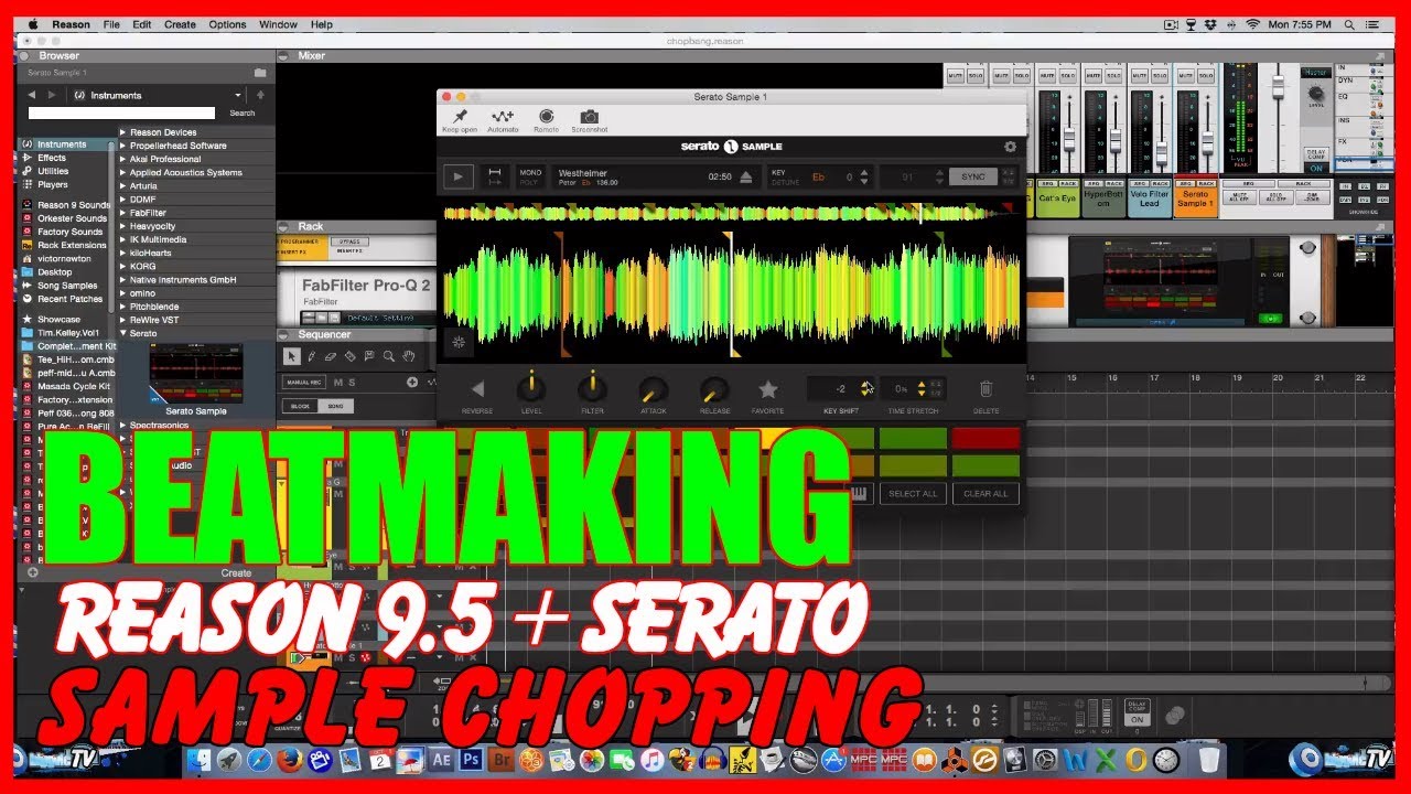 BEATMAKING IN REASON 9.5 WITH SERATO SAMPLE "THE PERFECT MATCH" - YouTube