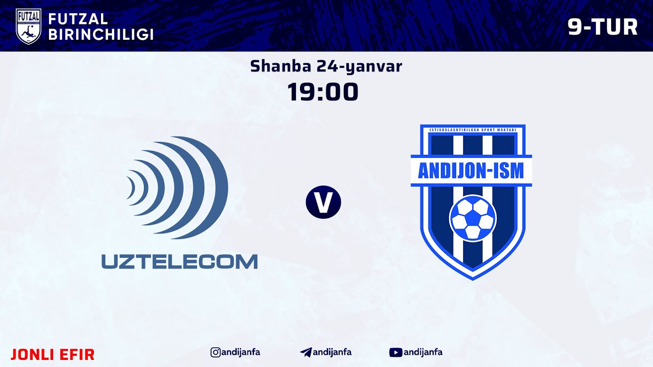UZTELECOM va ANDIJON-ISM | Futzal 2-liga. 9-tur - YouTube