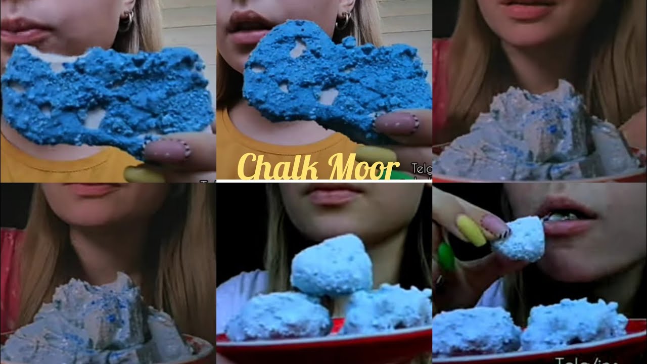 Chalk with blue paste / vedio edit/ Chalk Moor - YouTube