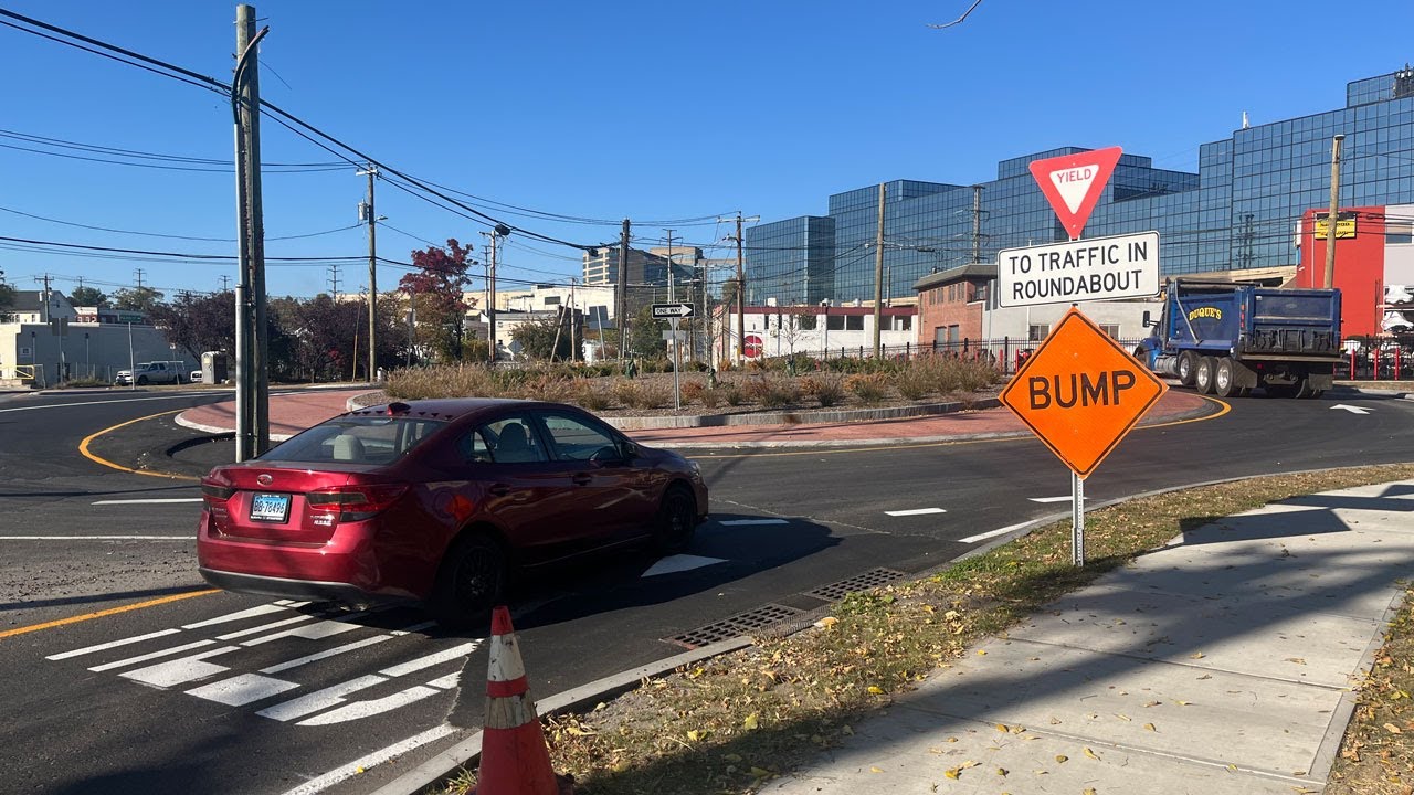 Roundabout Revolution Comes to Southwest Connecticut - YouTube