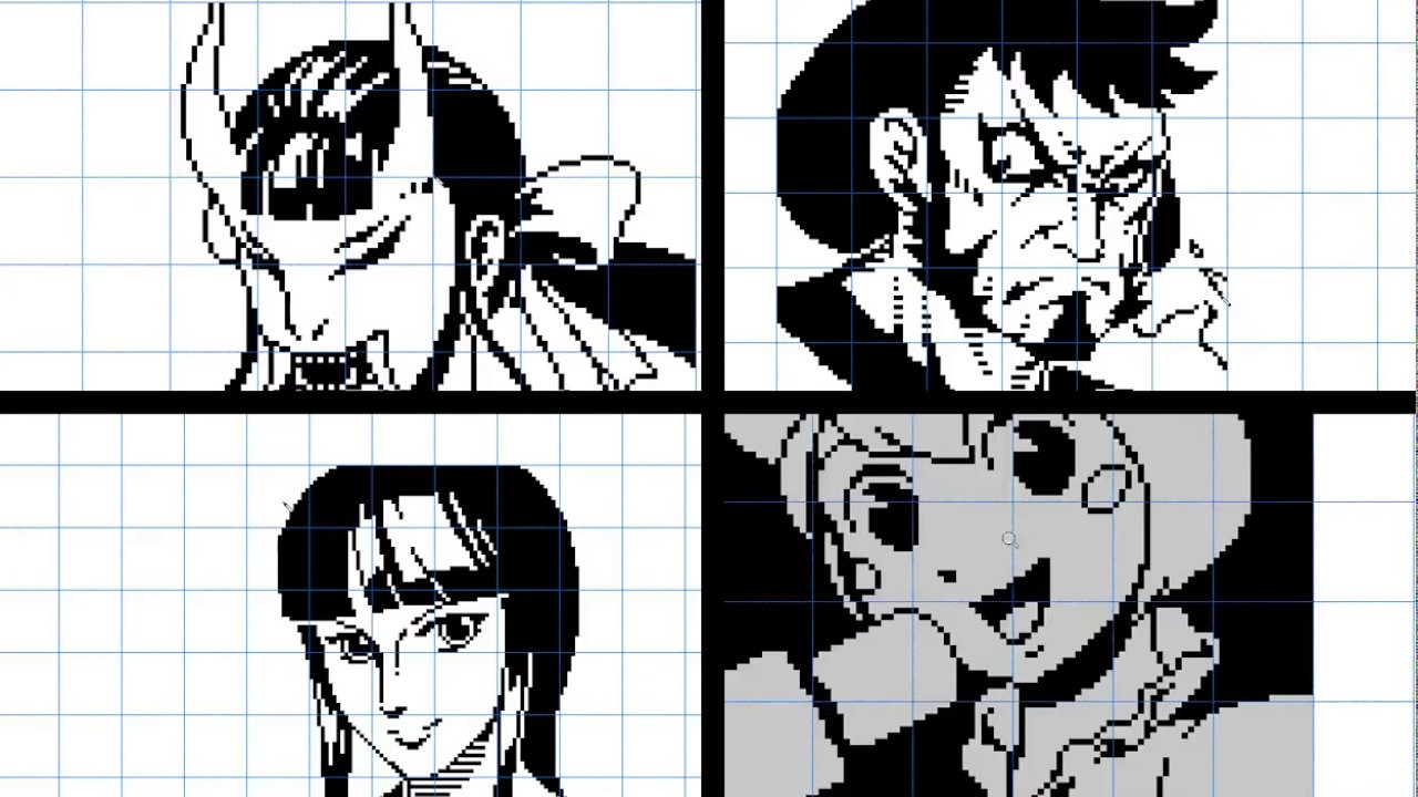 1-Bit Portraits (Various Series) - Part 1 - YouTube
