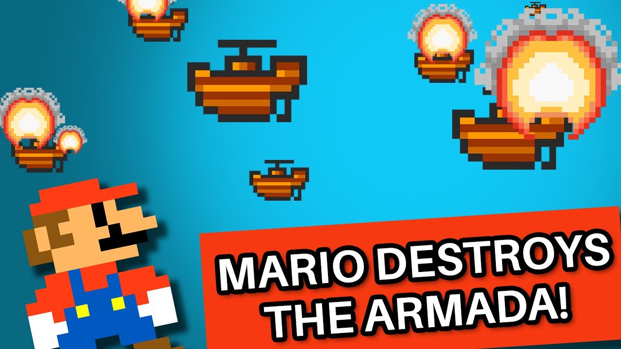 Mario Destroys Bowser's Airship Armada for the 723rd Time - YouTube